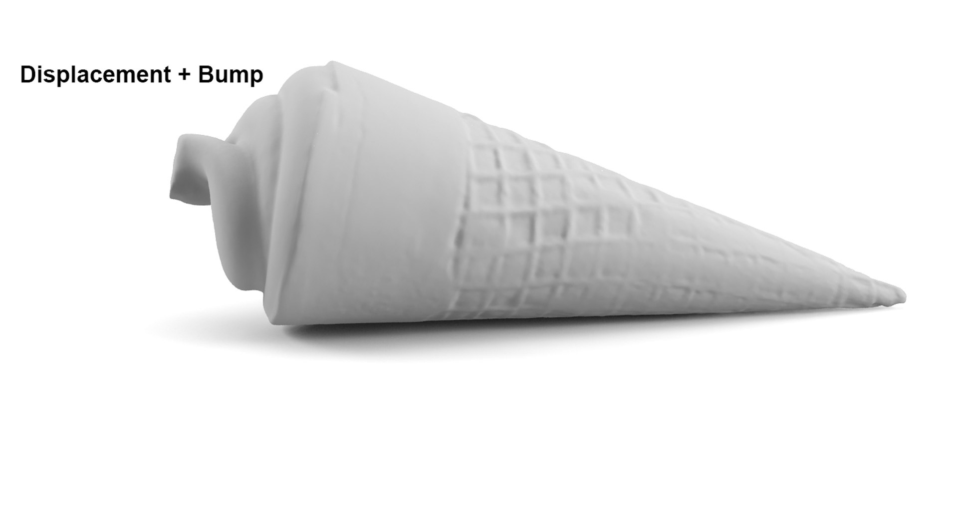 3d Ice Cream Cones Model