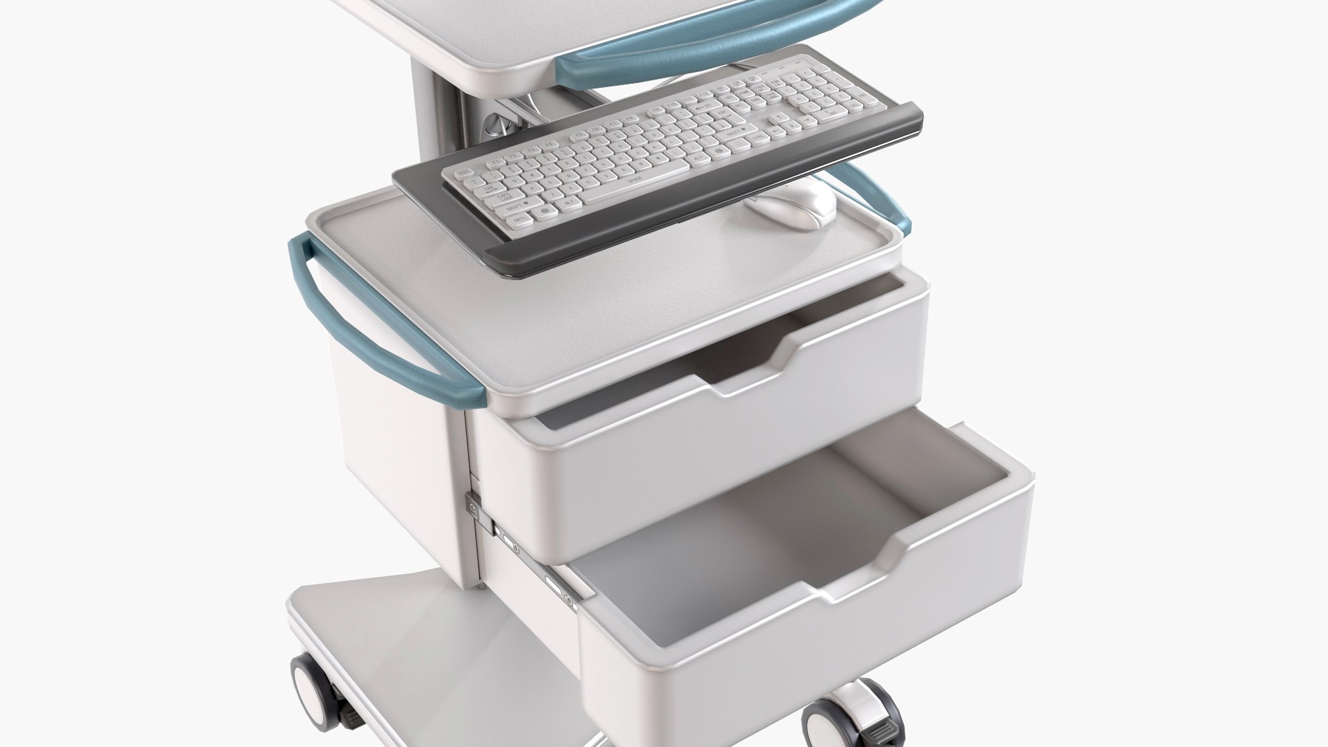 Medical ICU Workstation 1 3D Model - TurboSquid 1816221