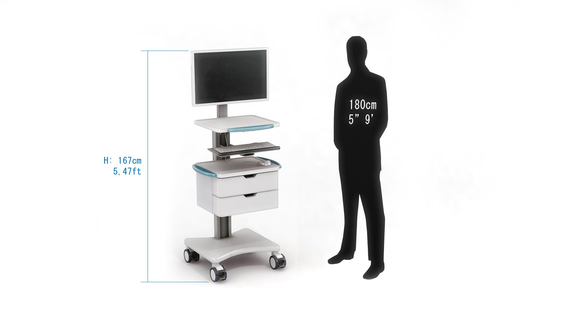 Medical ICU Workstation 1 3D Model - TurboSquid 1816221