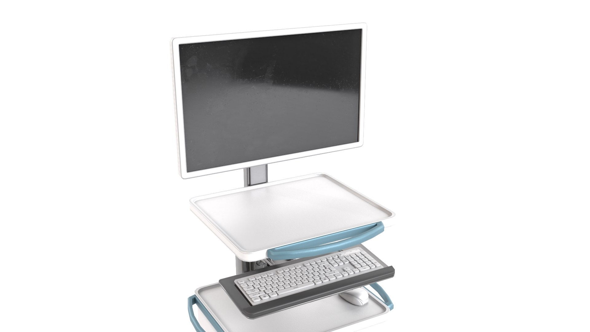 Medical ICU Workstation 1 3D Model - TurboSquid 1816221