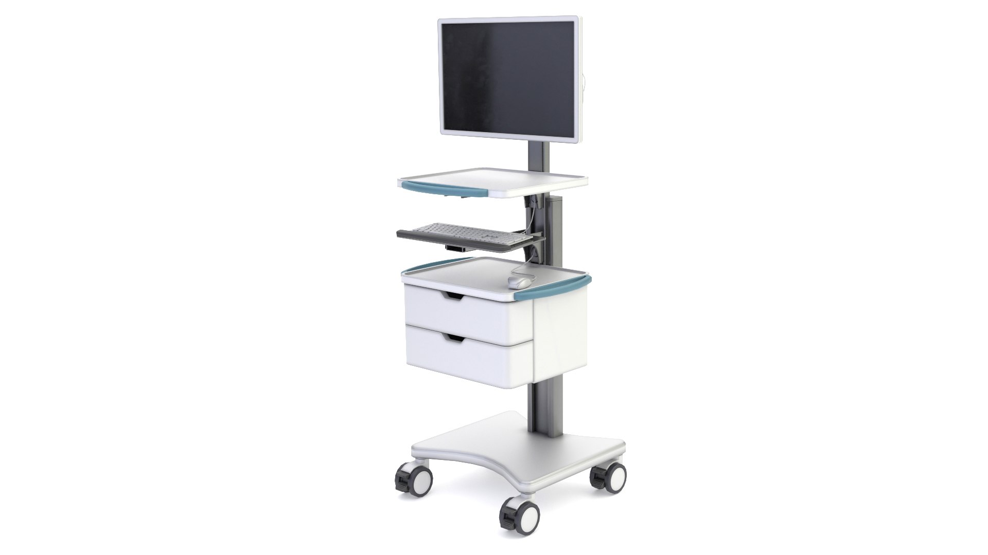 Medical ICU Workstation 1 3D Model - TurboSquid 1816221