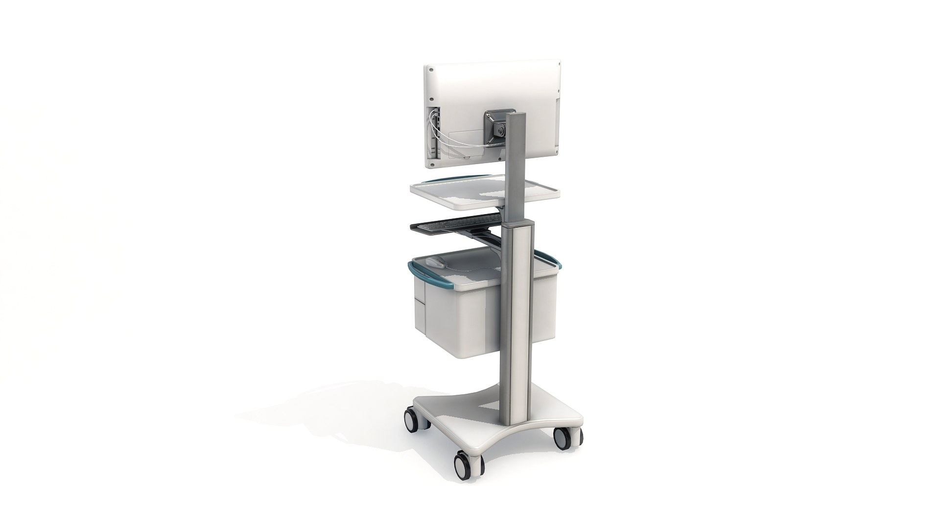 Medical ICU Workstation 1 3D model - TurboSquid 1816221