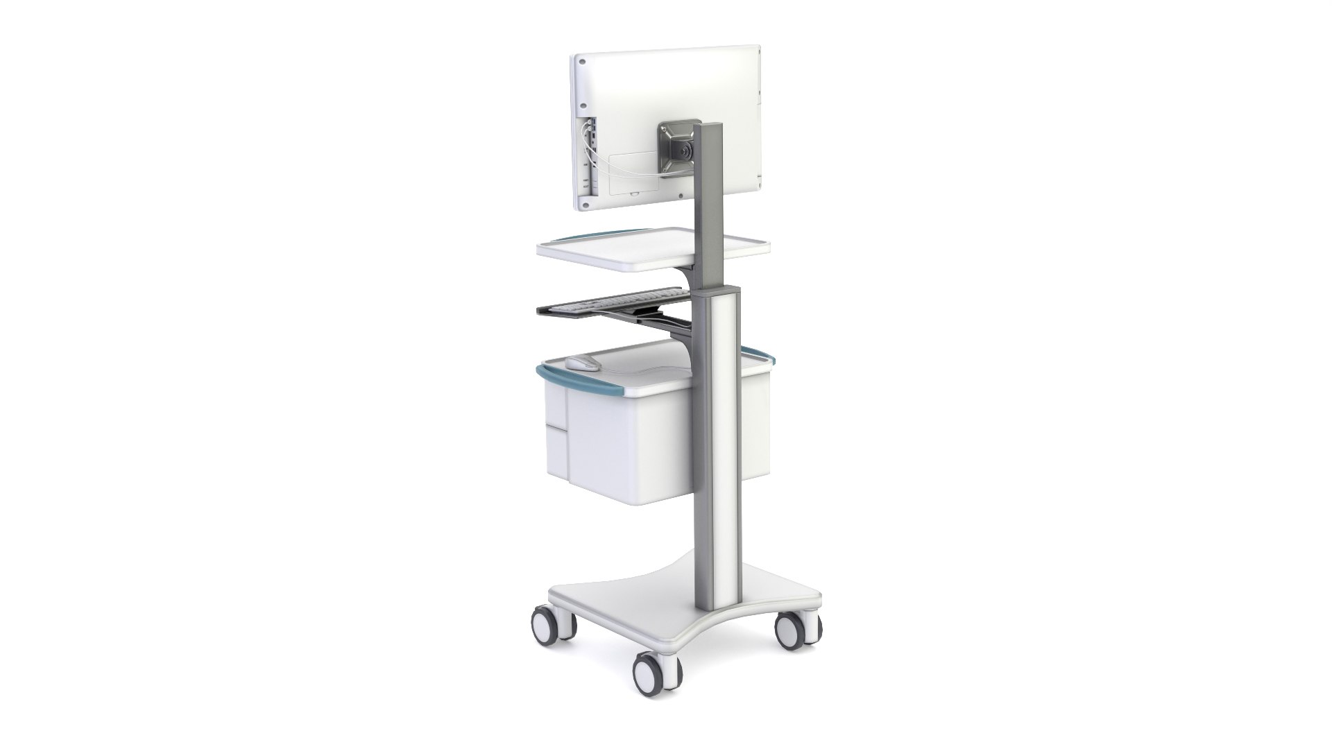 Medical ICU Workstation 1 3D Model - TurboSquid 1816221