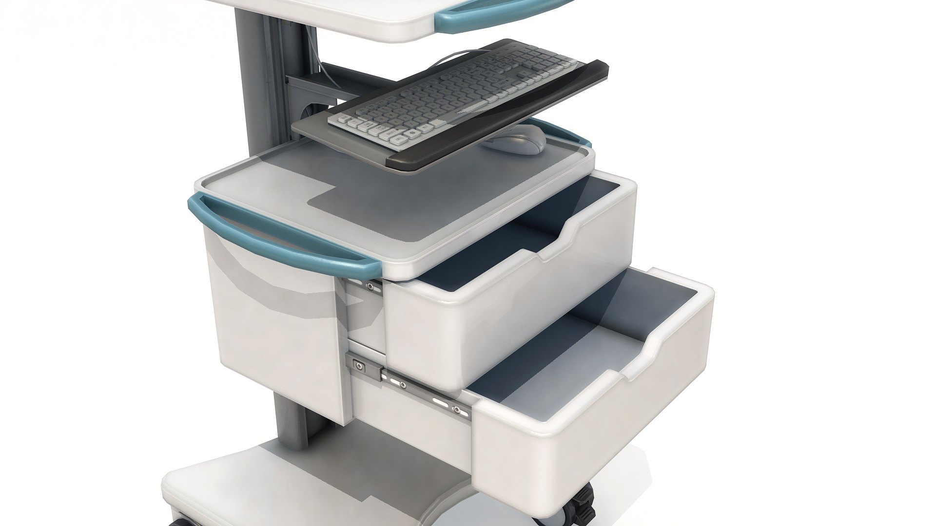 Medical ICU Workstation 1 3D model - TurboSquid 1816221