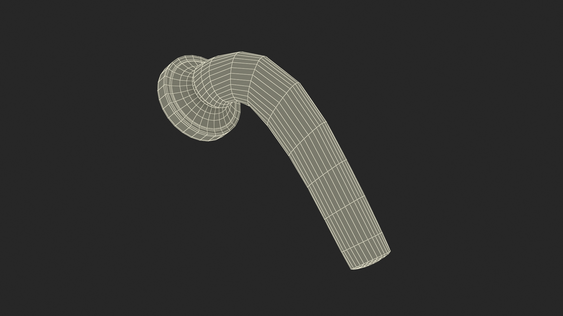 3D Door Handle Rotary Curved Metal - TurboSquid 2235971