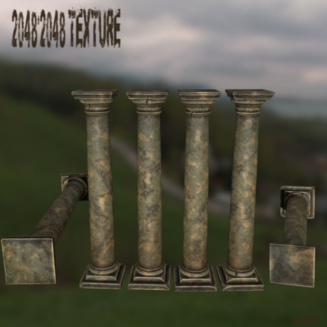 pillar 3d model