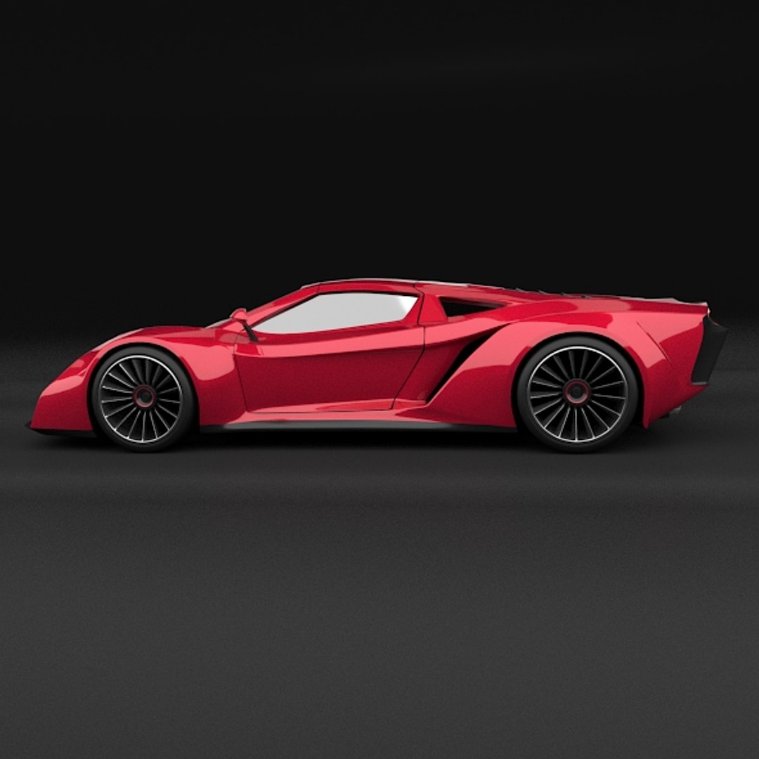 Concept Supercar Car 3d Model