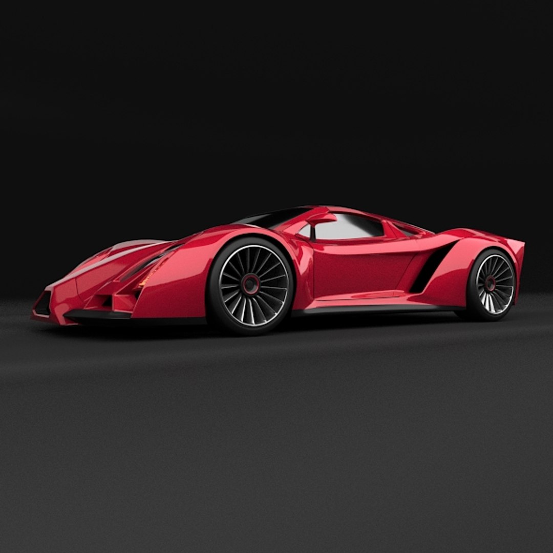 Concept Supercar Car 3d Model