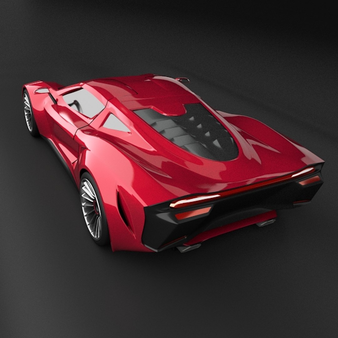 Concept Supercar Car 3d Model