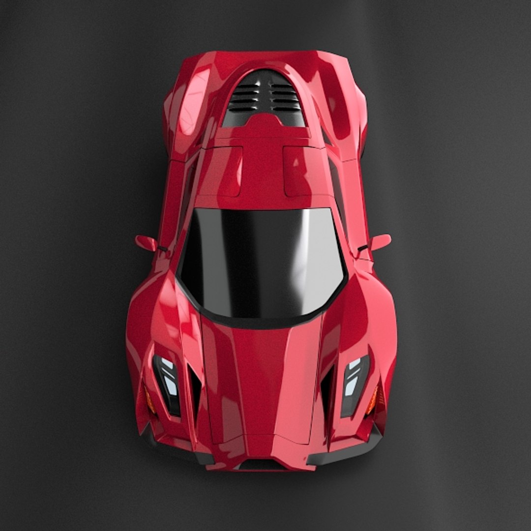 Concept Supercar Car 3d Model