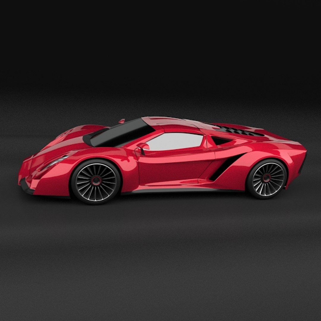 Concept Supercar Car 3d Model