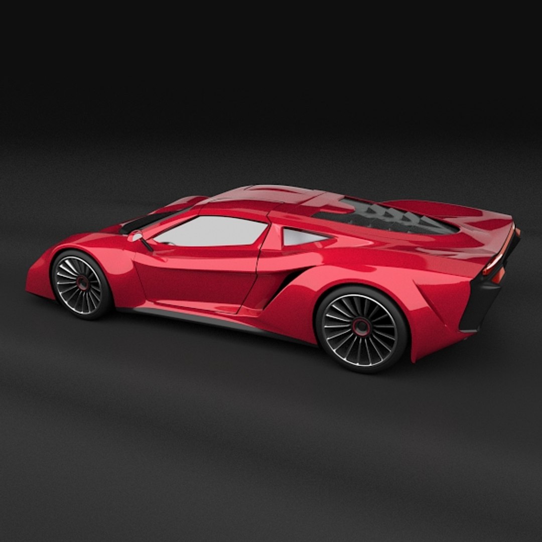 Concept Supercar Car 3d Model