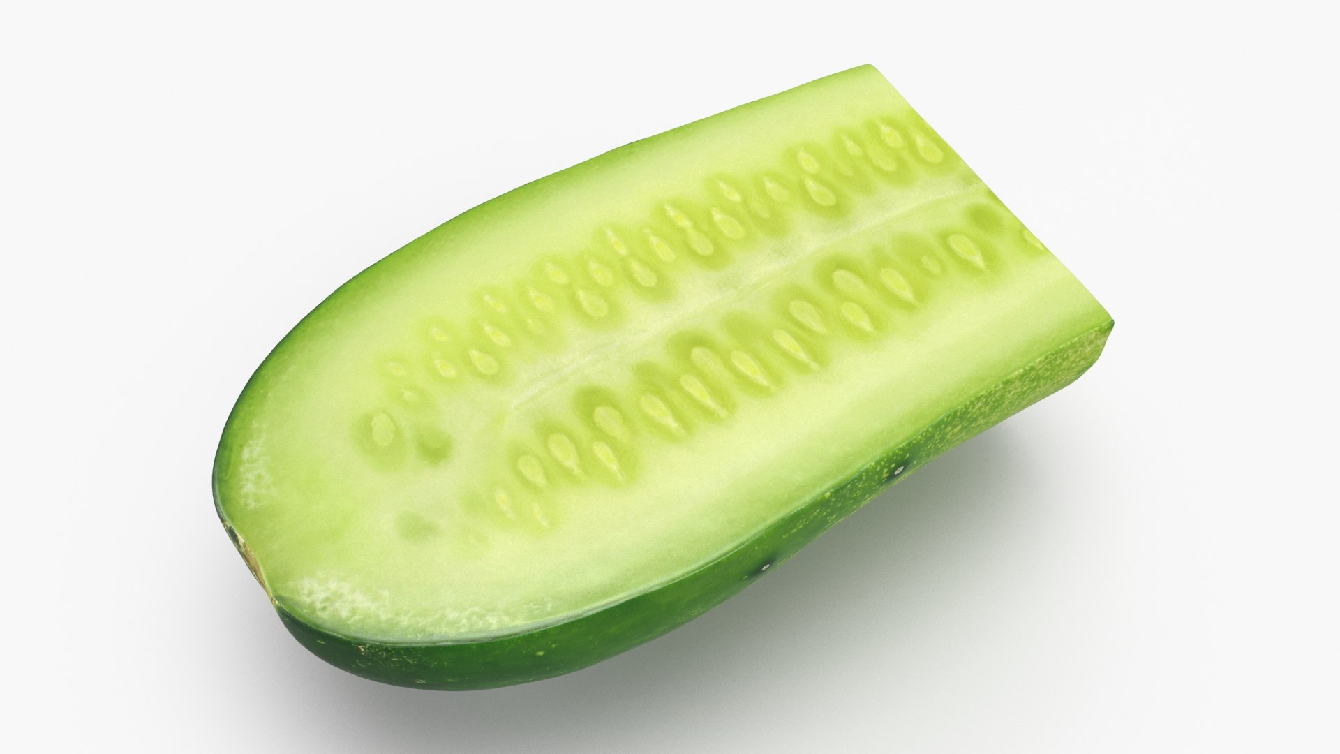 Half Cucumber 04 3D Model - TurboSquid 2060856