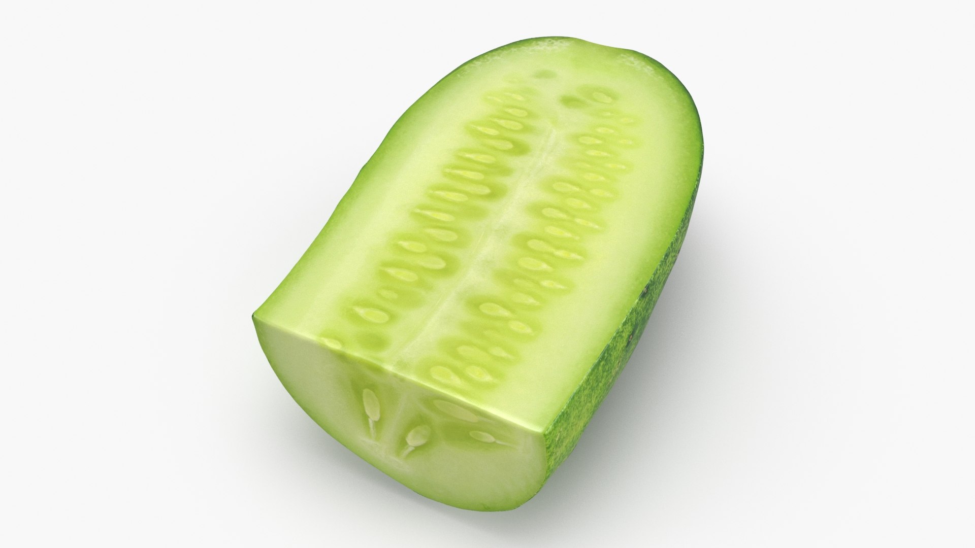 Half Cucumber 04 3D Model - TurboSquid 2060856