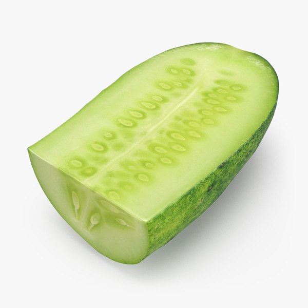 modelo 3d Half Cucumber 04 - TurboSquid 2060856
