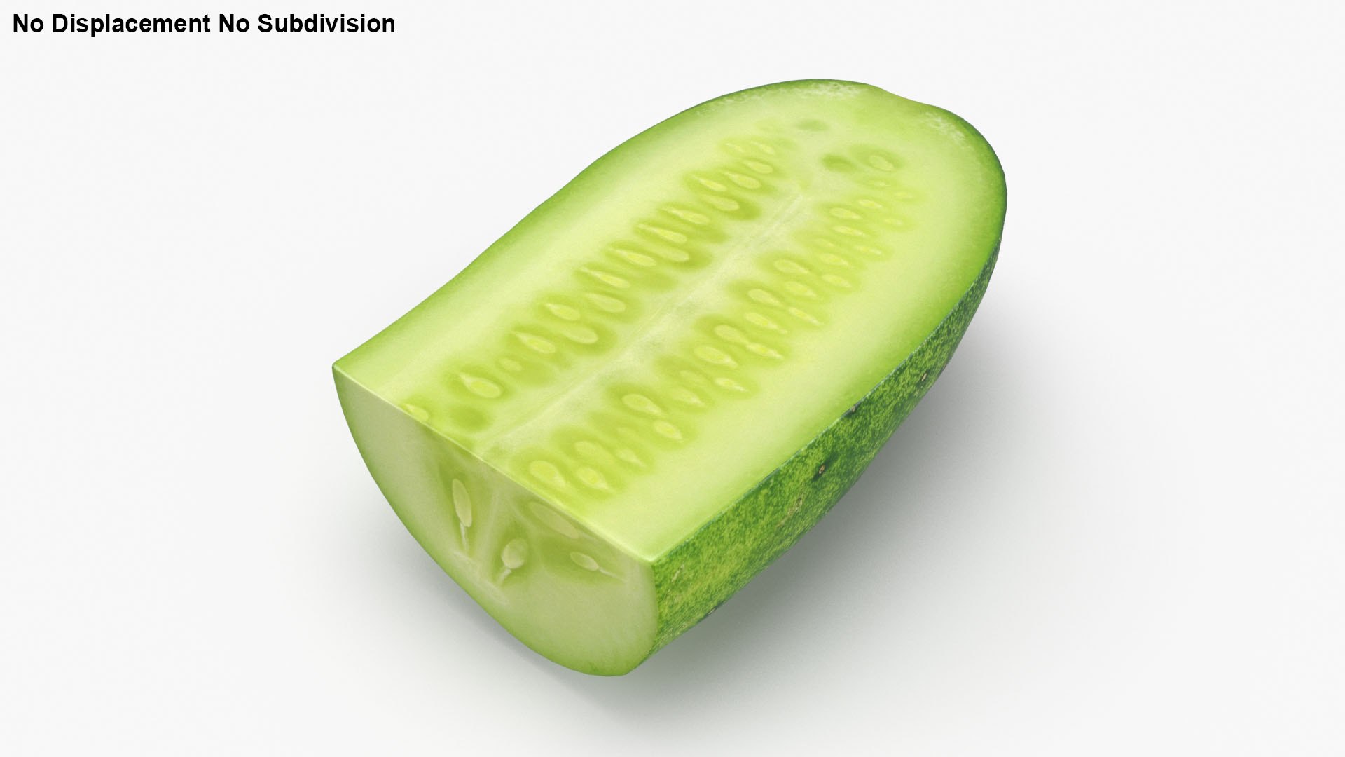 Half Cucumber 04 3D model - TurboSquid 2060856