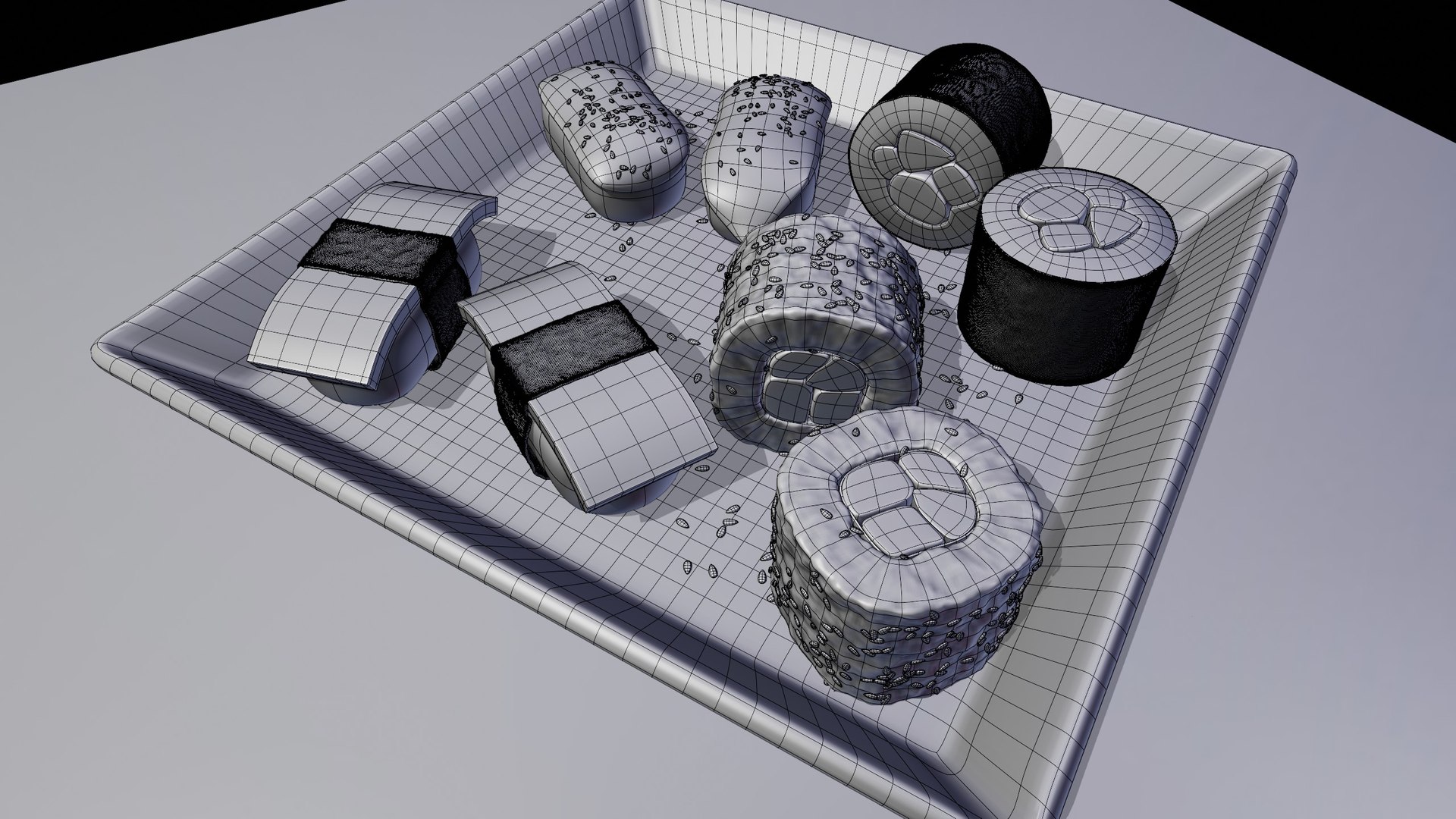 Blender Sushi 3D Model - TurboSquid 2202709