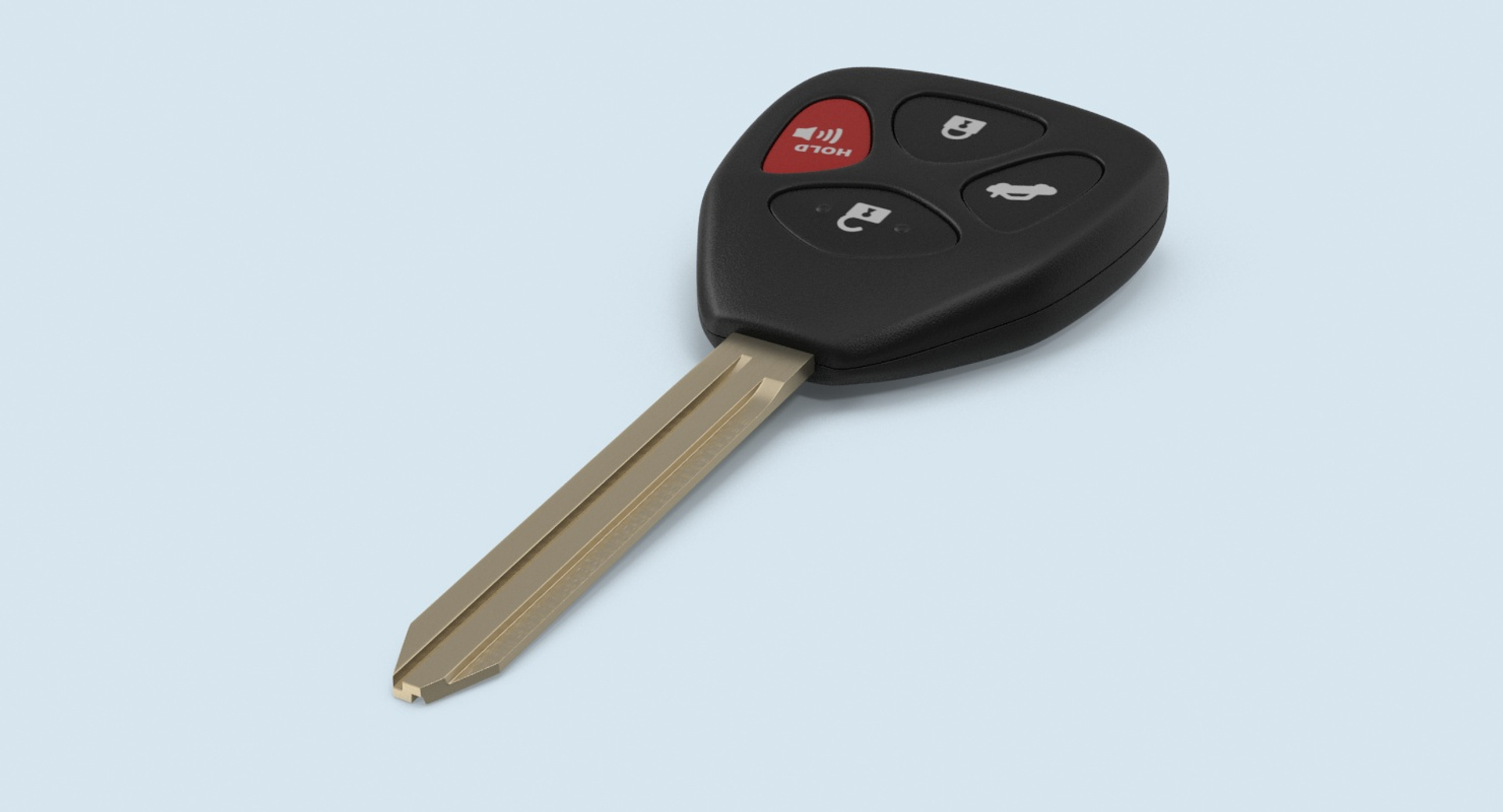 3d model of car-key-fob