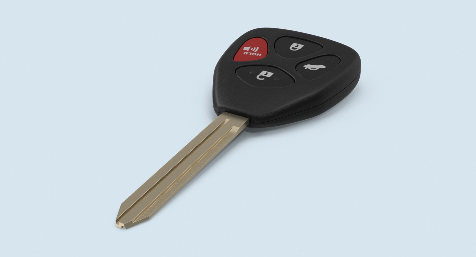 3d model of car-key-fob