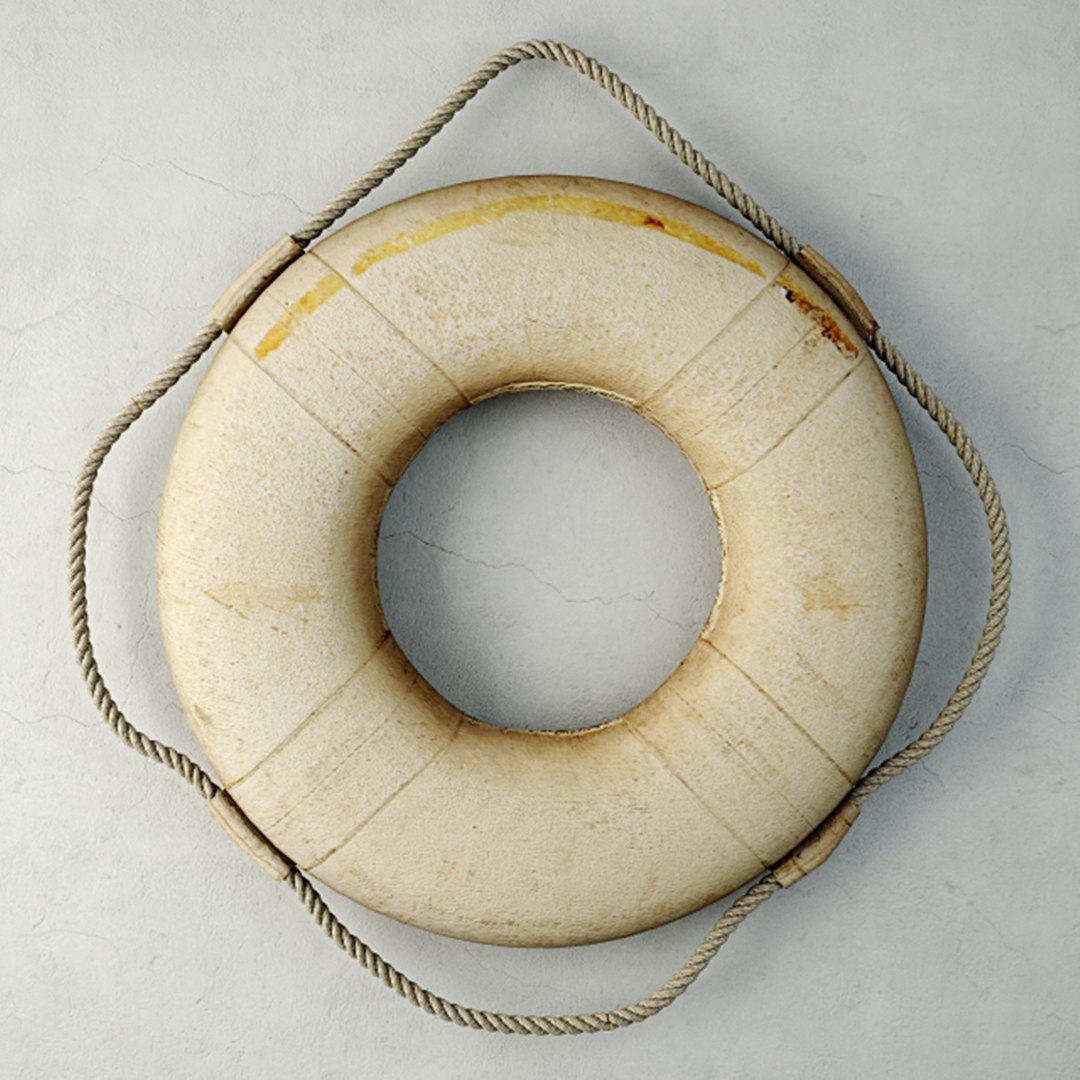 Vintage Life Preserver 3D Model - TurboSquid 1215539