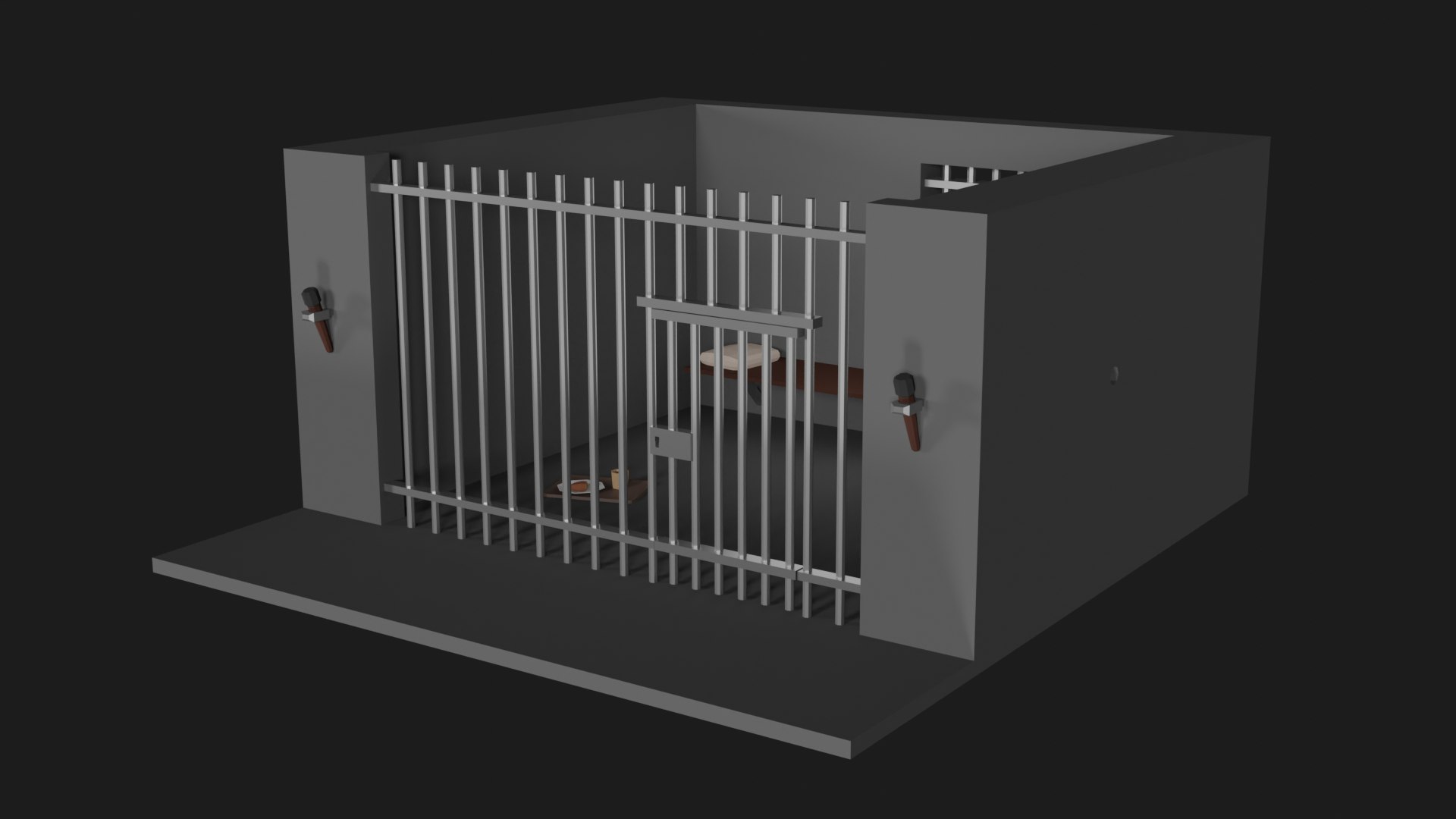 Lowpoly Prison model - TurboSquid 2166847