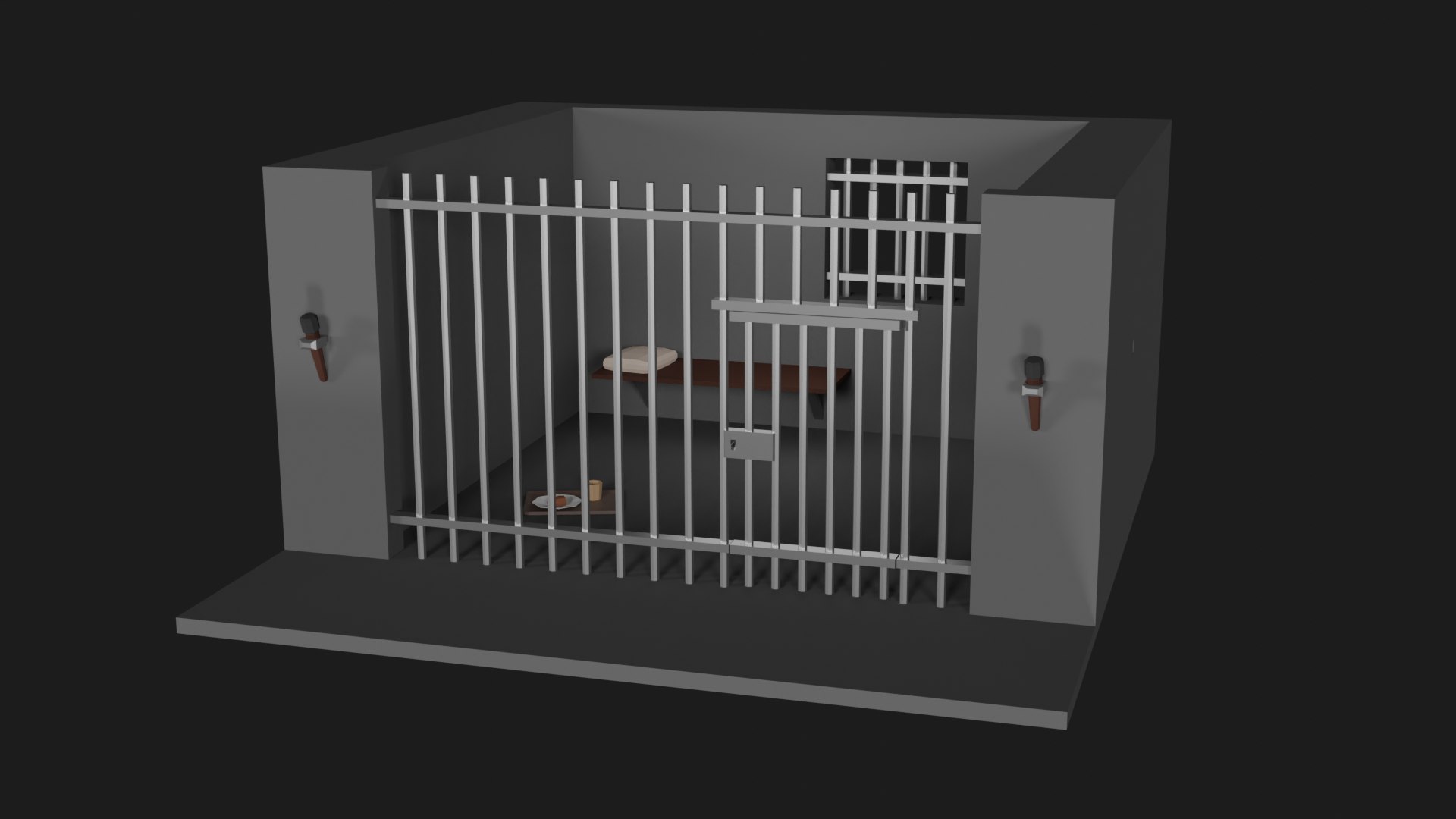 Lowpoly Prison model - TurboSquid 2166847
