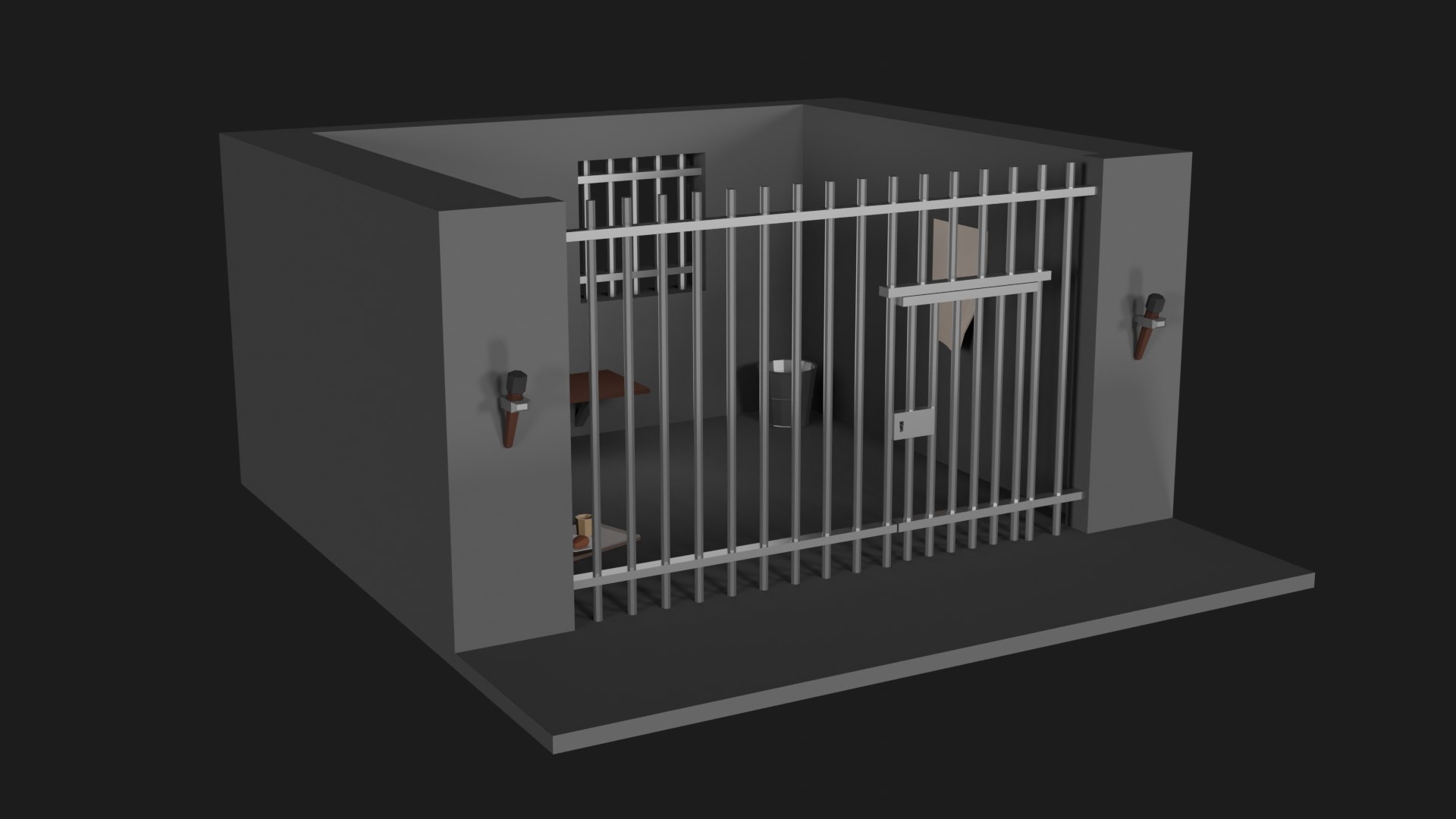 Lowpoly Prison model - TurboSquid 2166847