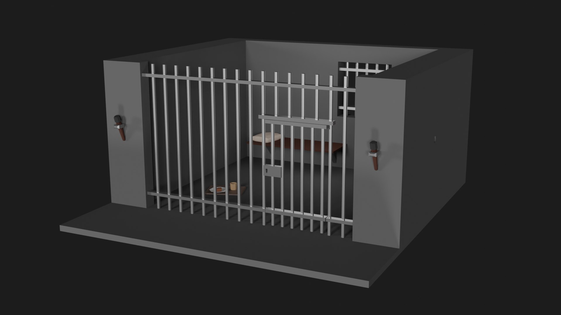 Lowpoly Prison model - TurboSquid 2166847
