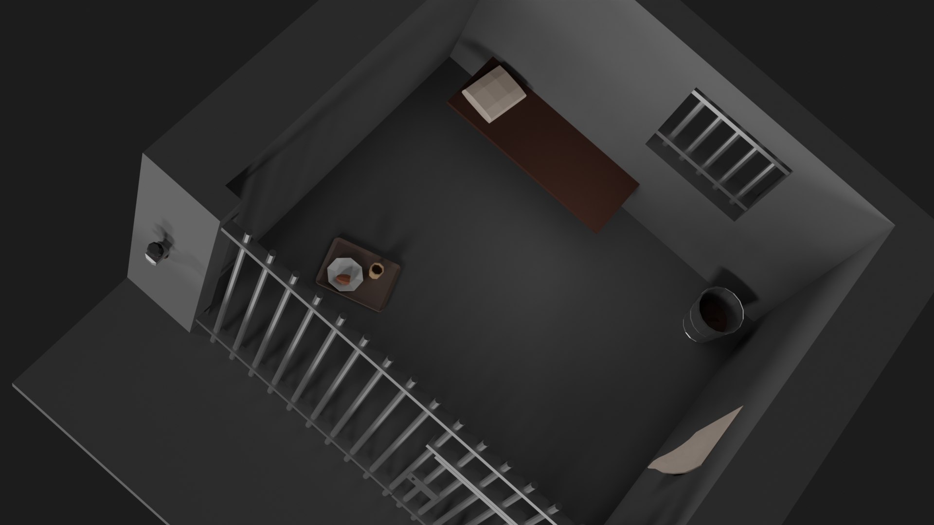 Lowpoly Prison model - TurboSquid 2166847