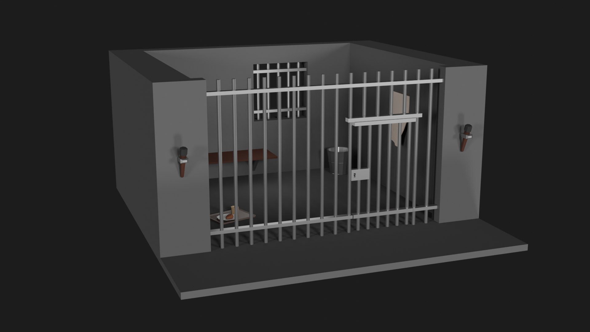 Lowpoly Prison model - TurboSquid 2166847