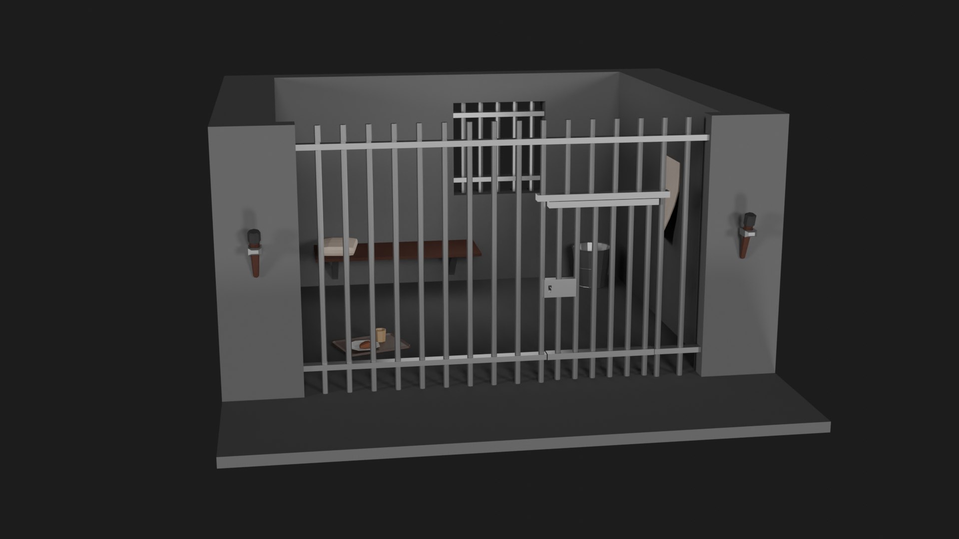 Lowpoly Prison model - TurboSquid 2166847