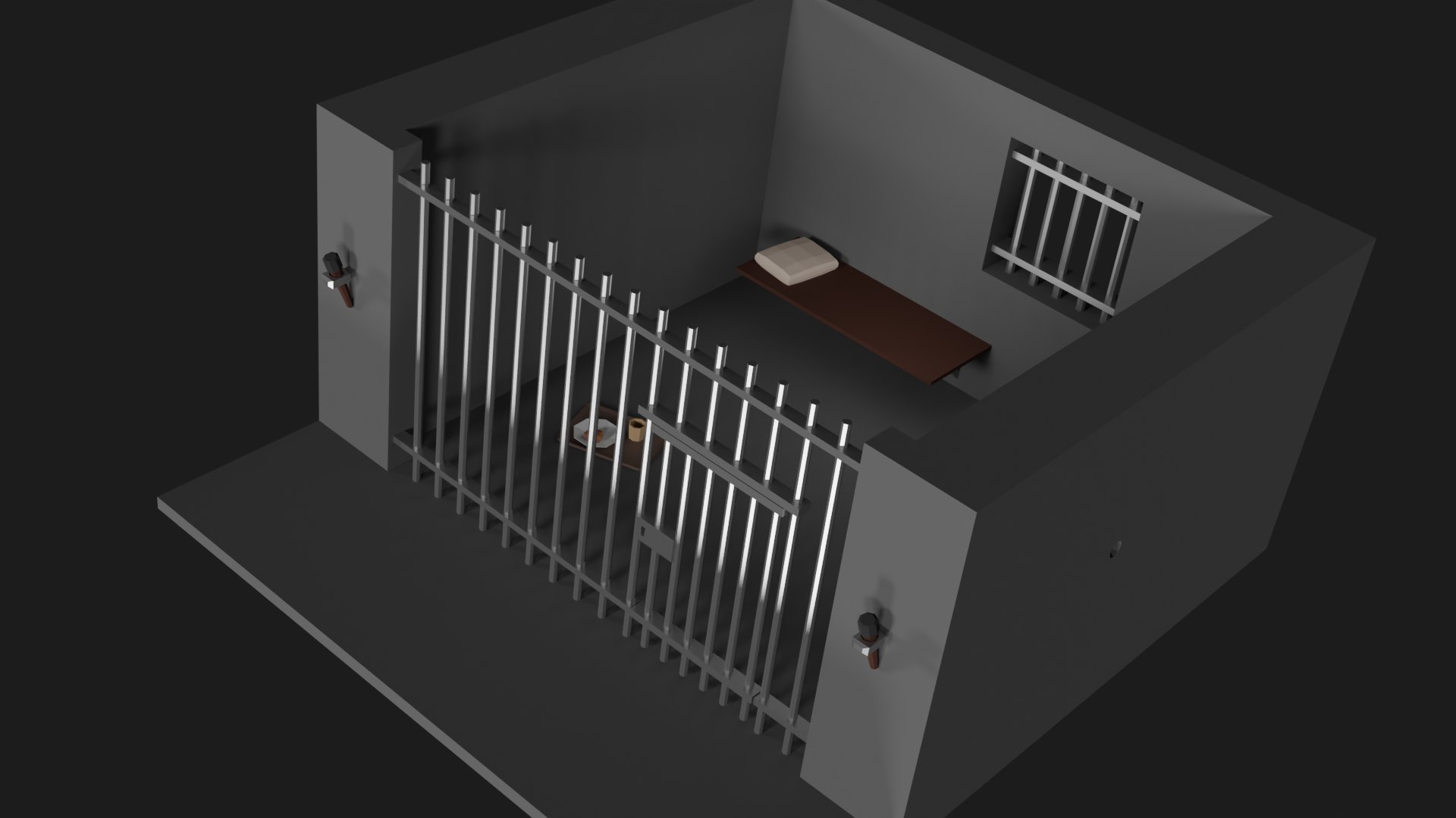 Lowpoly Prison model - TurboSquid 2166847