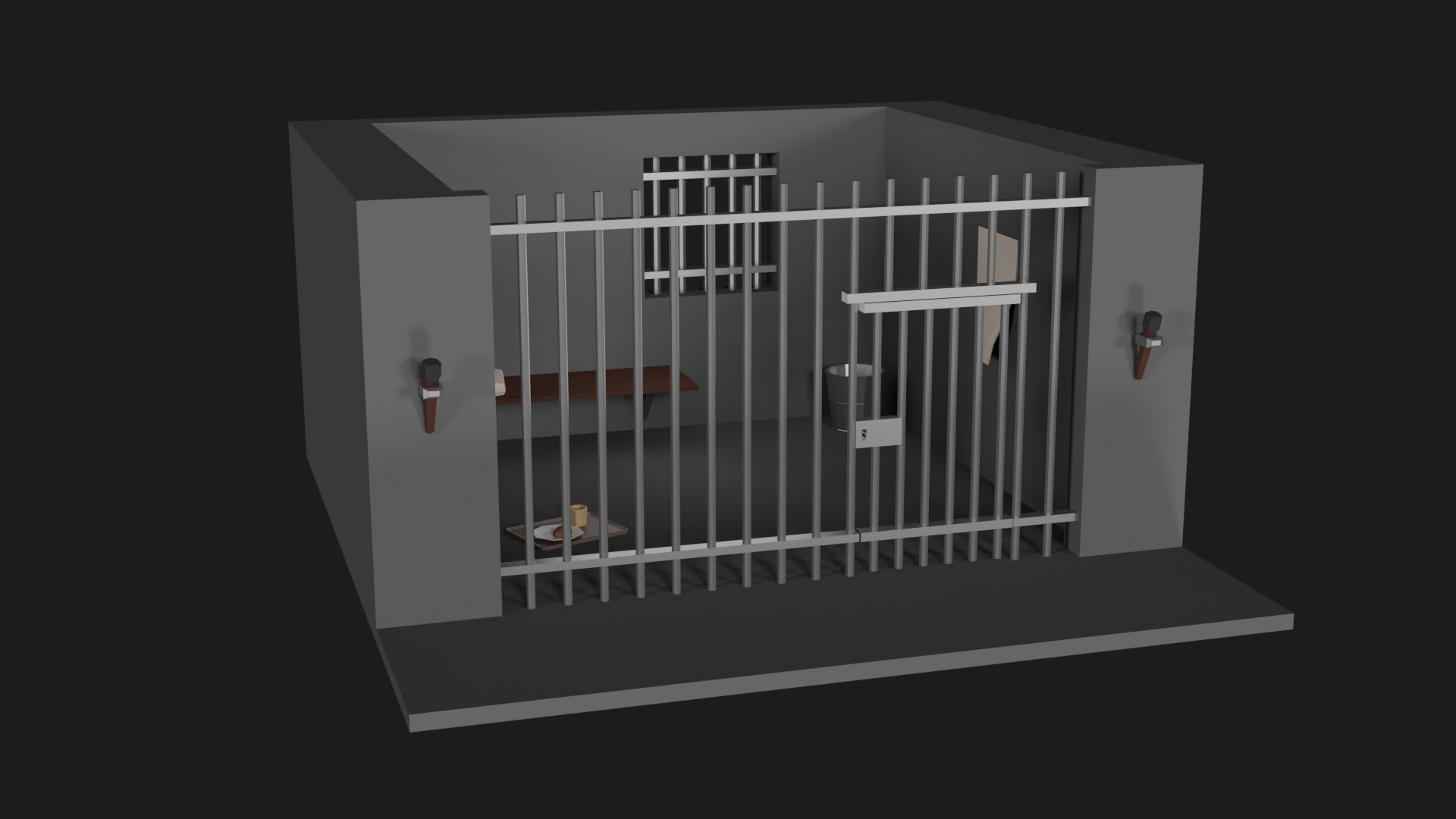 Lowpoly Prison model - TurboSquid 2166847