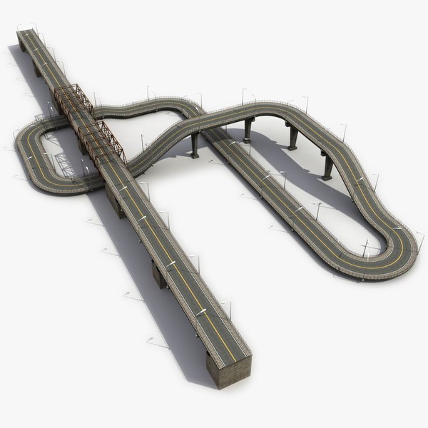 highway freeway 3d model