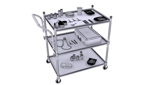 Medical Cart Collection 3D model - TurboSquid 1864620