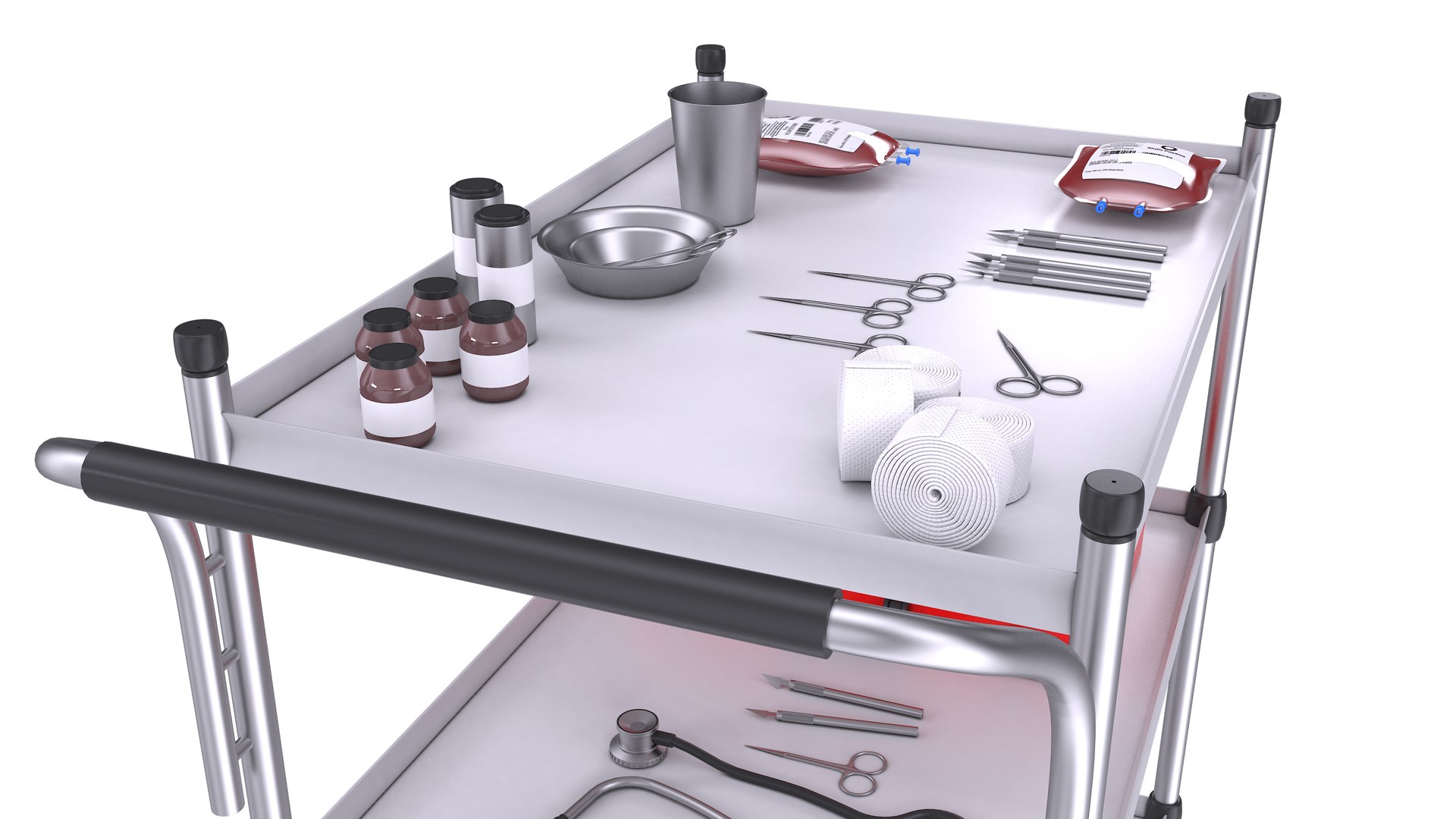 Medical Cart Collection 3D Model - TurboSquid 1864620