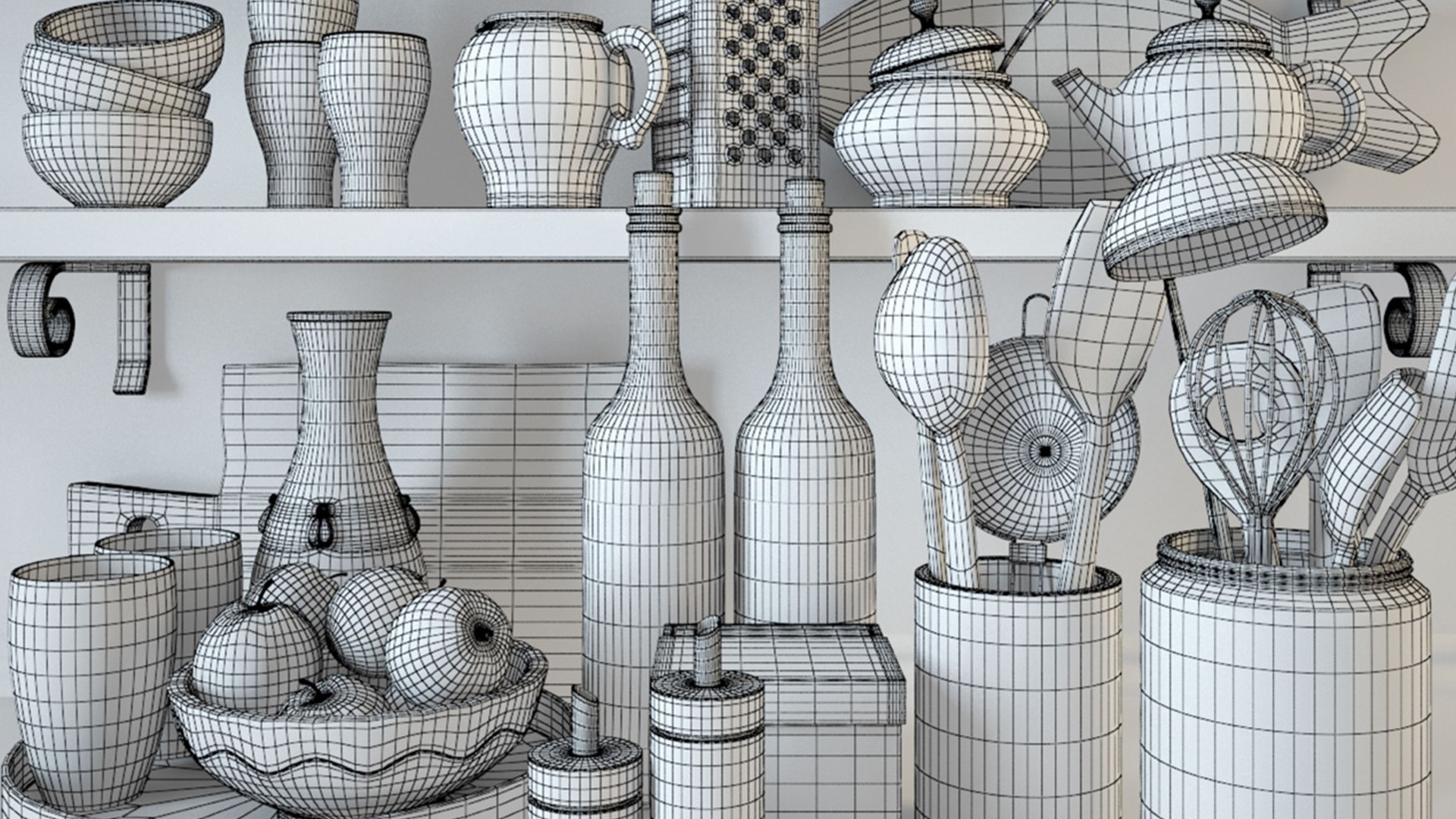 3D Kitchen Set - TurboSquid 1788054