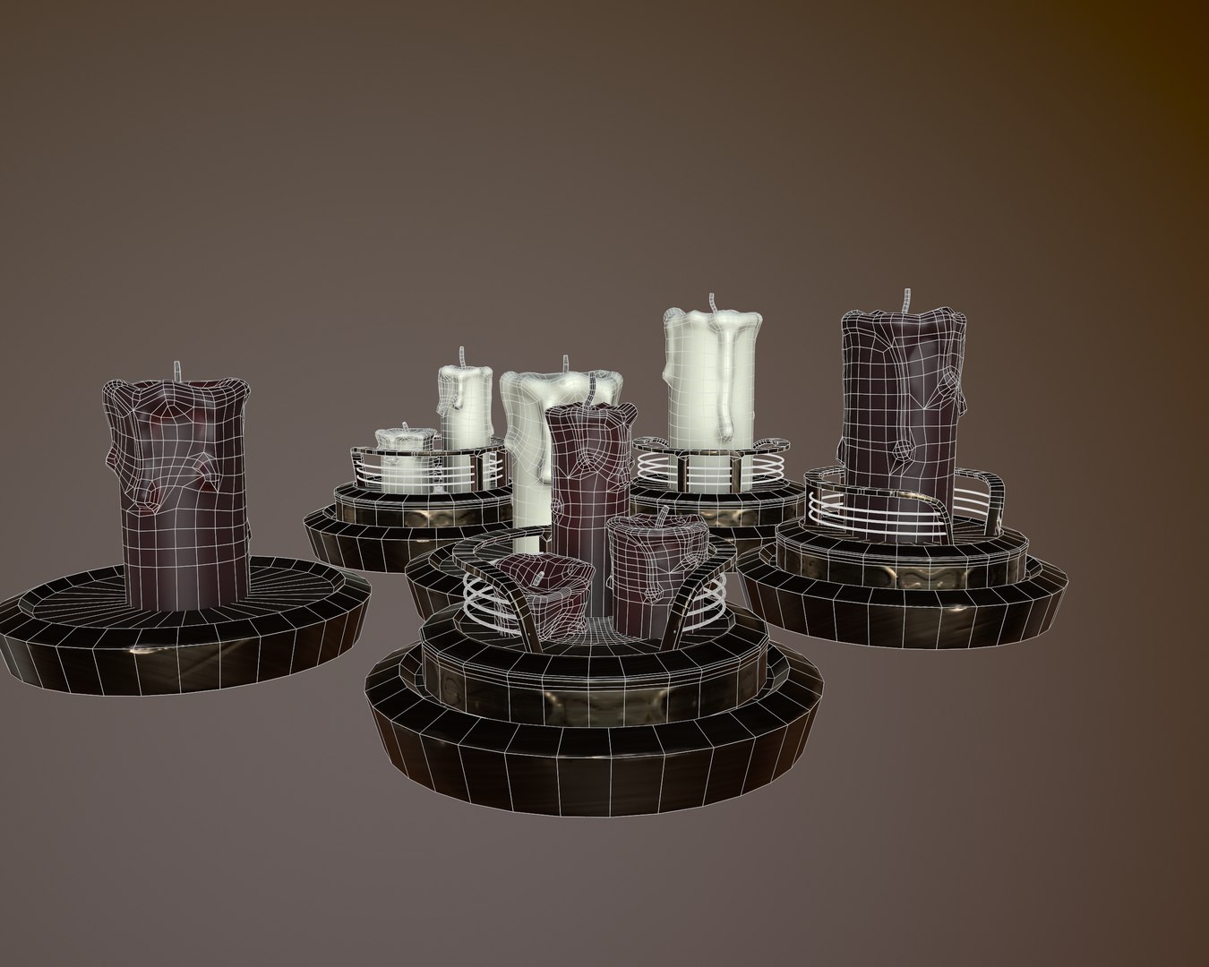 Stylized Candles 3D - TurboSquid 1741875