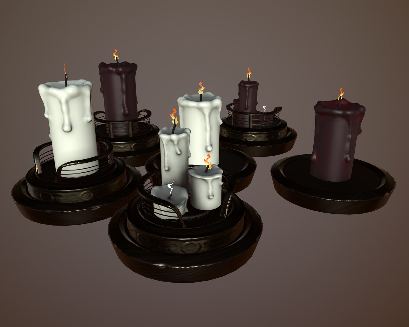 Stylized Candles 3D - TurboSquid 1741875
