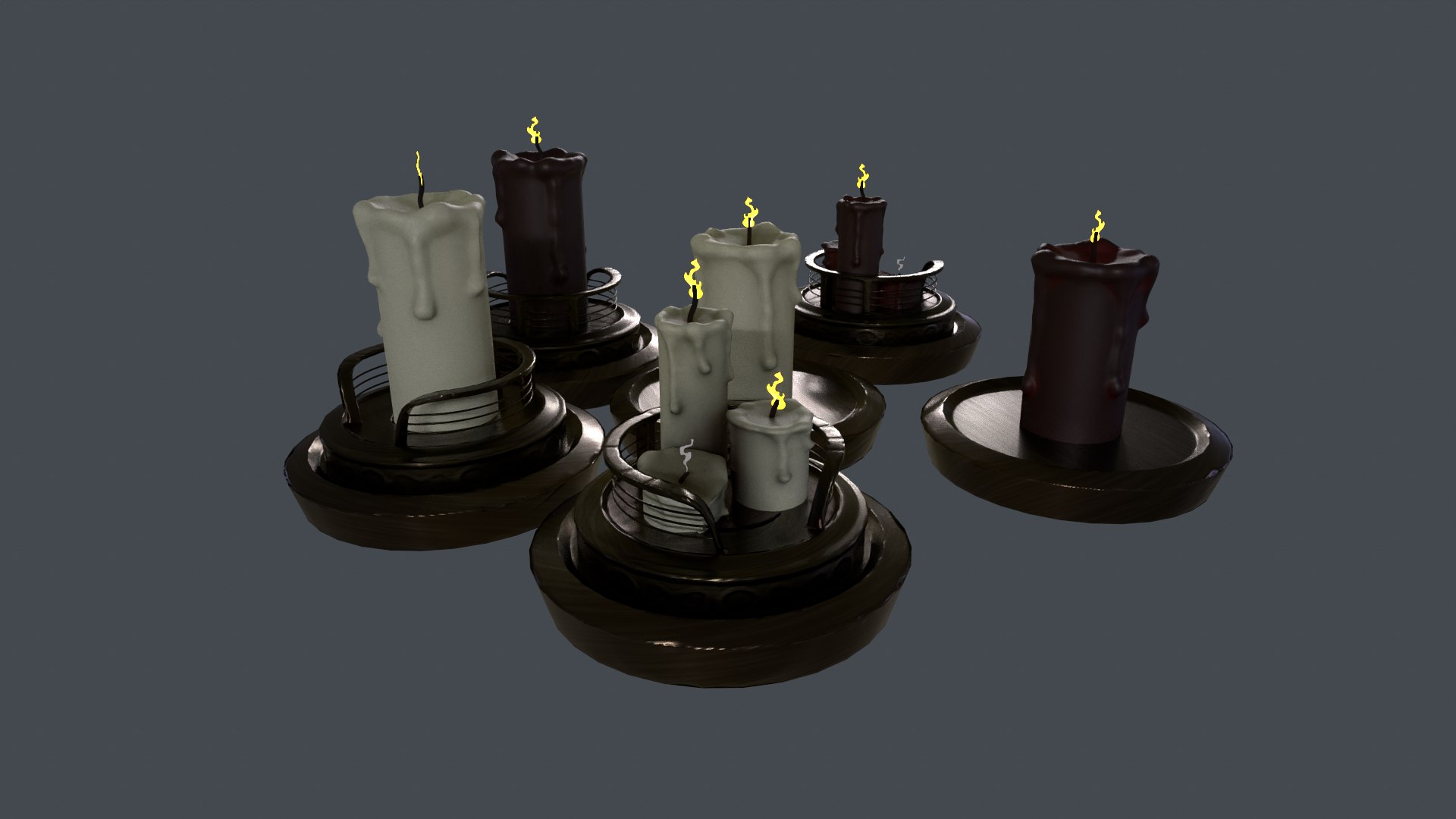 Stylized Candles 3D - TurboSquid 1741875