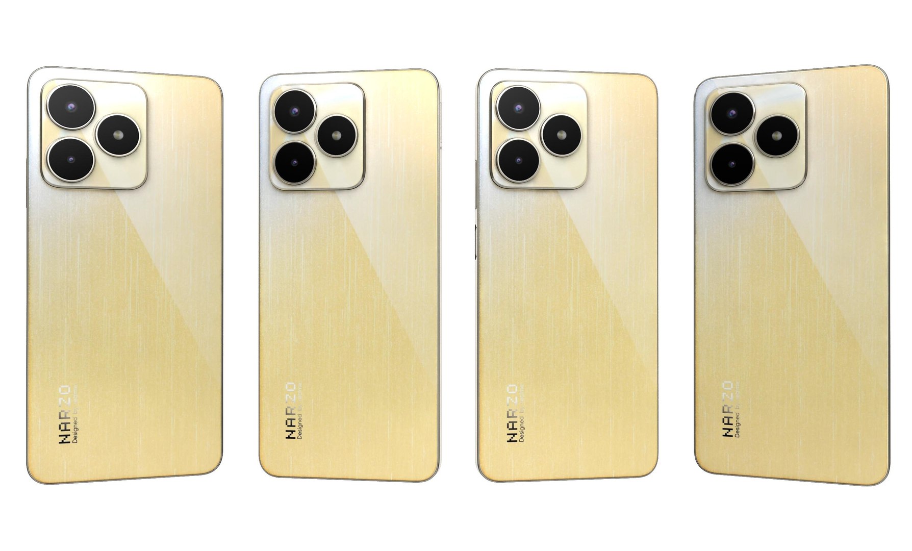 3D Realme Narzo N53 Black And Yellow model - TurboSquid 2073608