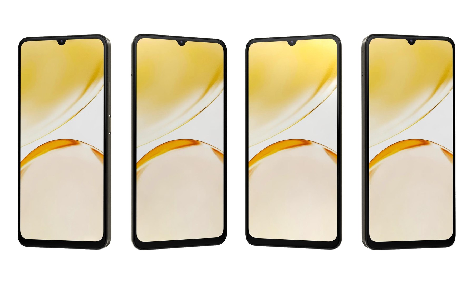 3D Realme Narzo N53 Black And Yellow model - TurboSquid 2073608