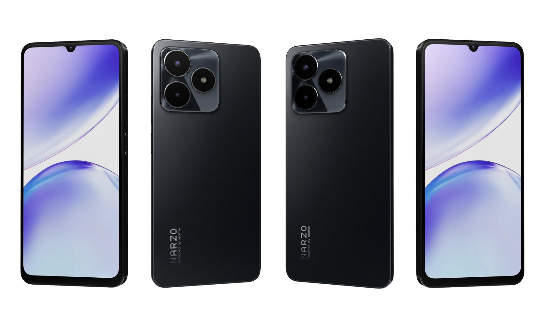3D Realme Narzo N53 Black And Yellow model - TurboSquid 2073608