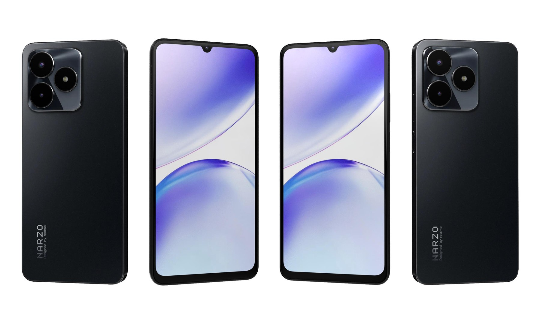 3D Realme Narzo N53 Black And Yellow model - TurboSquid 2073608