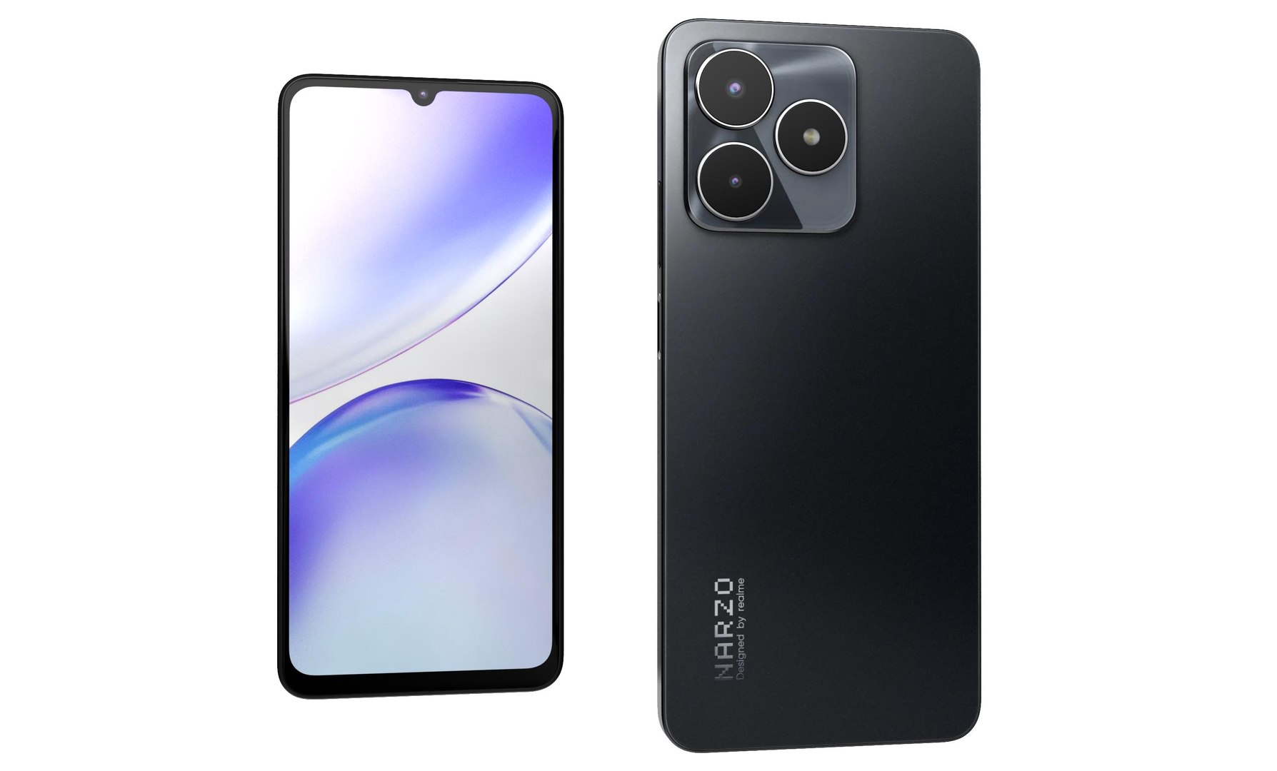 3D Realme Narzo N53 Black And Yellow model - TurboSquid 2073608