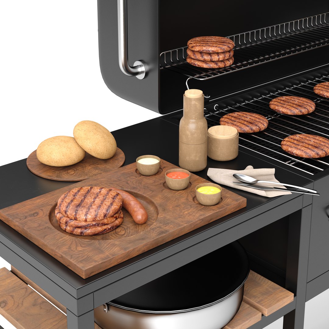 3D Barbecue 04 Model - TurboSquid 1915583
