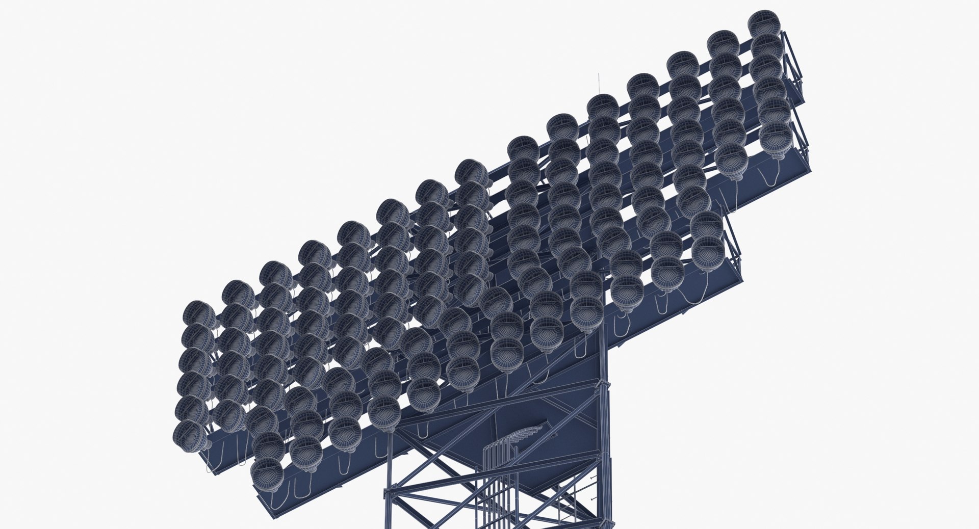 Stadium Lights Lit 3D Model - TurboSquid 1479052
