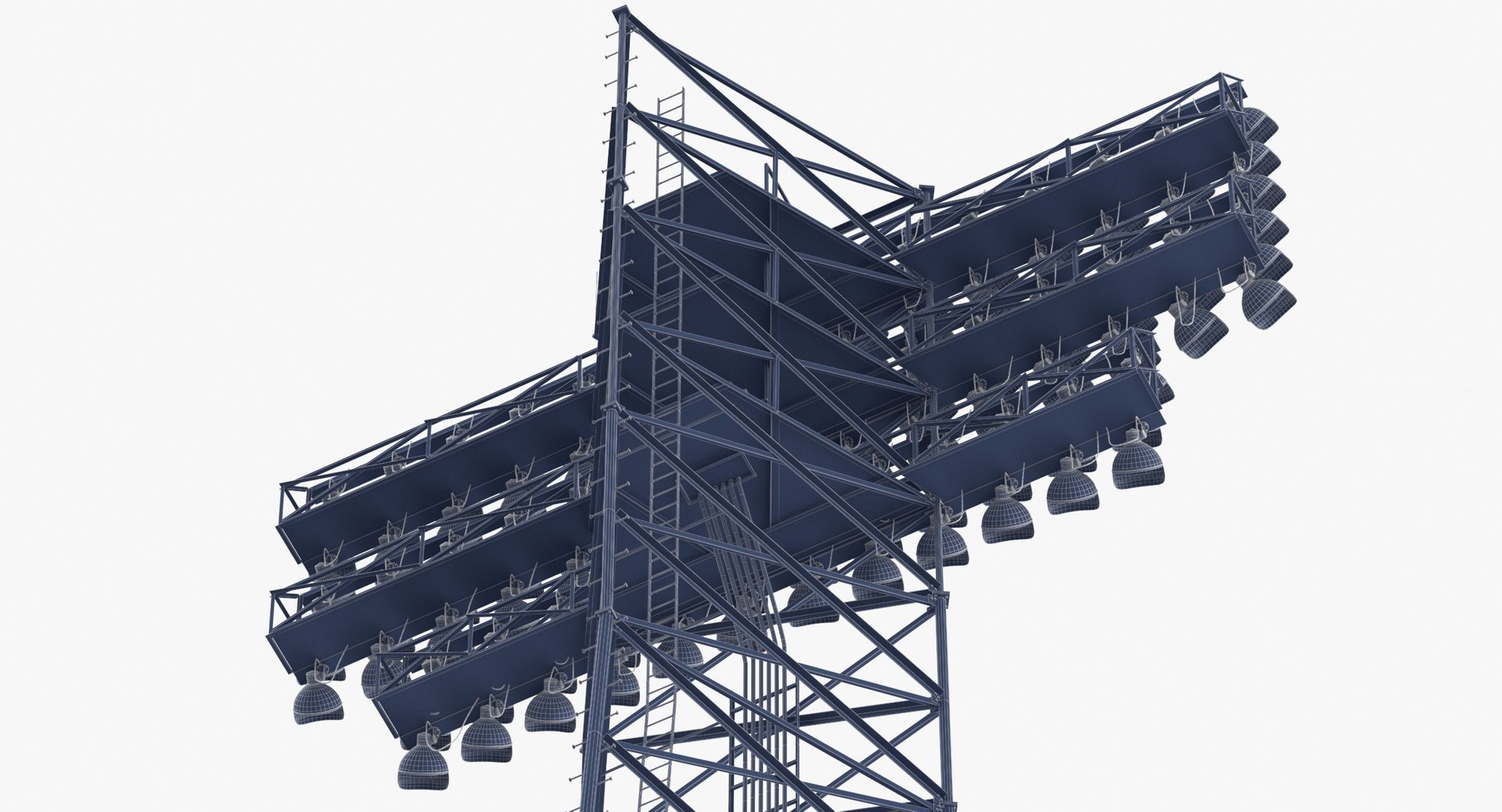 Stadium Lights Lit 3D Model - TurboSquid 1479052