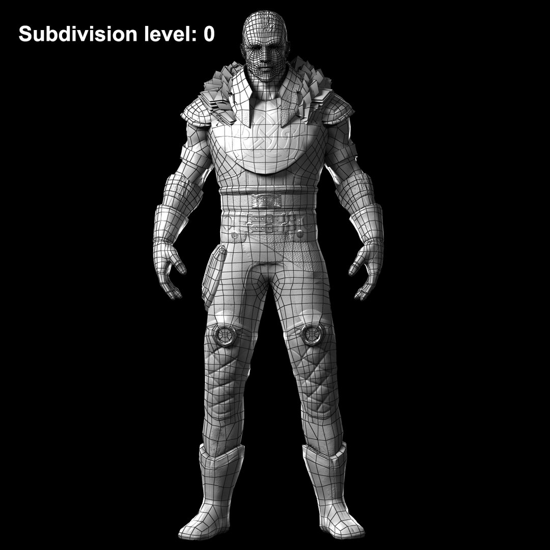 Warrior Rigged 3d Model