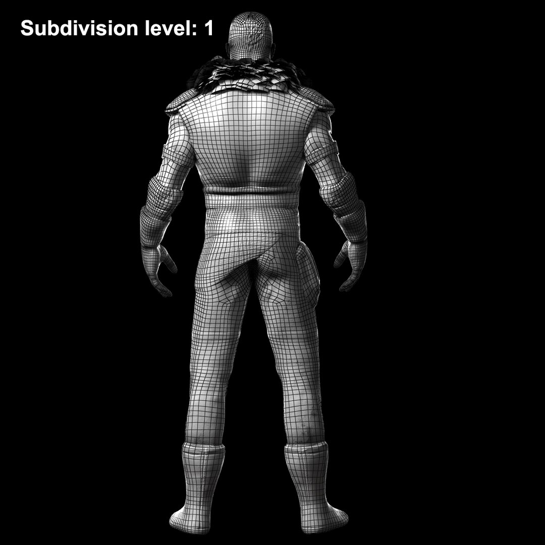 Warrior Rigged 3d Model